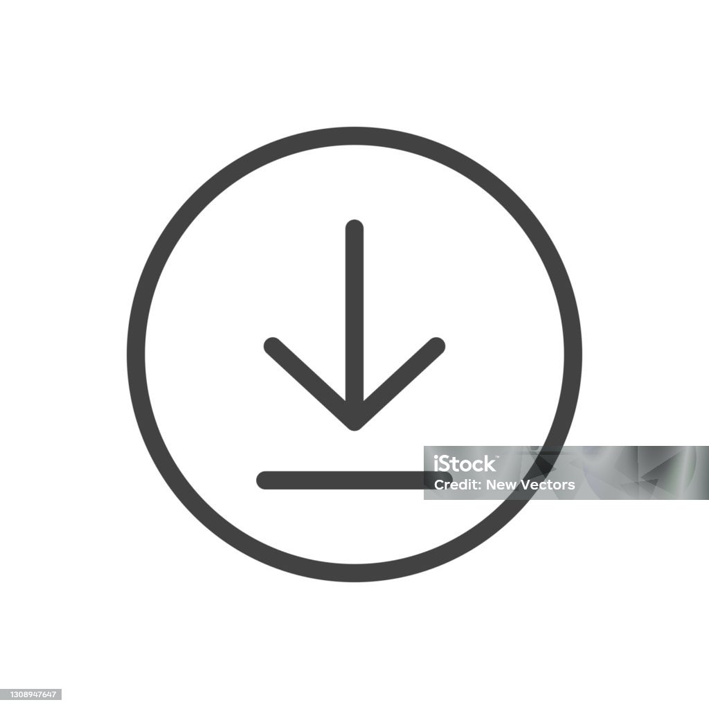 Downloadsymbol Im Kreis Vektorillustration Stock Vektor Art und mehr ... Downloadsymbol Im Kreis Vektorillustration Stock Vektor Art und mehr ...