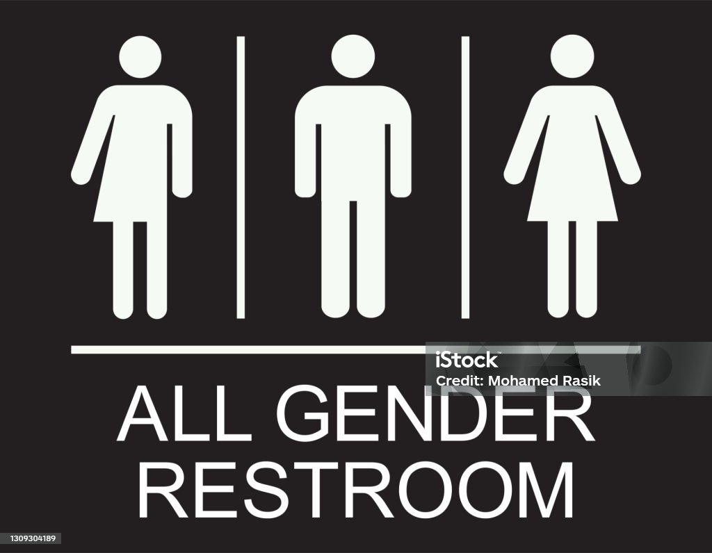 All Gender Restroom Sign Stock Illustration Download Image Now
