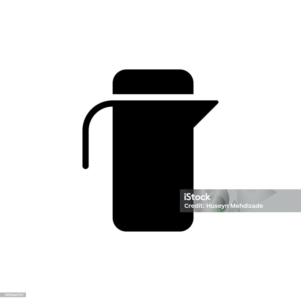 Ilustrasi Ikon Botol Termo Simbol Tanda Vektor Terisolasi Ilustrasi