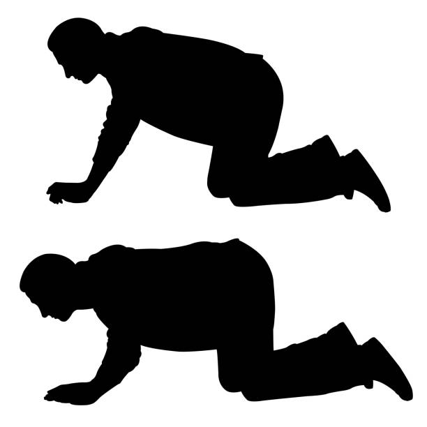 20 Crawling On Hands And Knees Stock Illustrations Royalty Free Vector Graphics And Clip Art