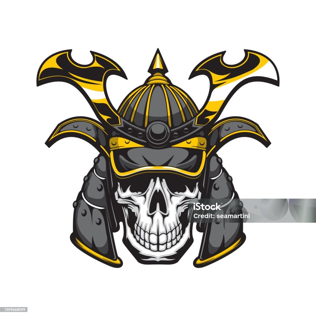 Tengkorak Samurai Dengan Helm Prajurit Jepang Ilustrasi Stok - Unduh ... Tengkorak Samurai Dengan Helm Prajurit Jepang Ilustrasi Stok - Unduh ...