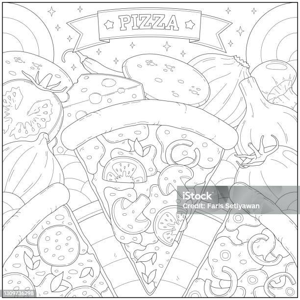 Irisan Pizza Keju Pepperoni Yang Lezat Dan Bahan Lainnya Ilustrasi ... Irisan Pizza Keju Pepperoni Yang Lezat Dan Bahan Lainnya Ilustrasi ...