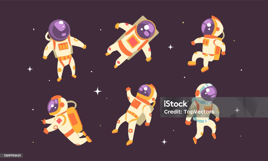 Astronot Dalam Pakaian Luar Angkasa Mengambang Di Luar Angkasa Set ... Astronot Dalam Pakaian Luar Angkasa Mengambang Di Luar Angkasa Set ...