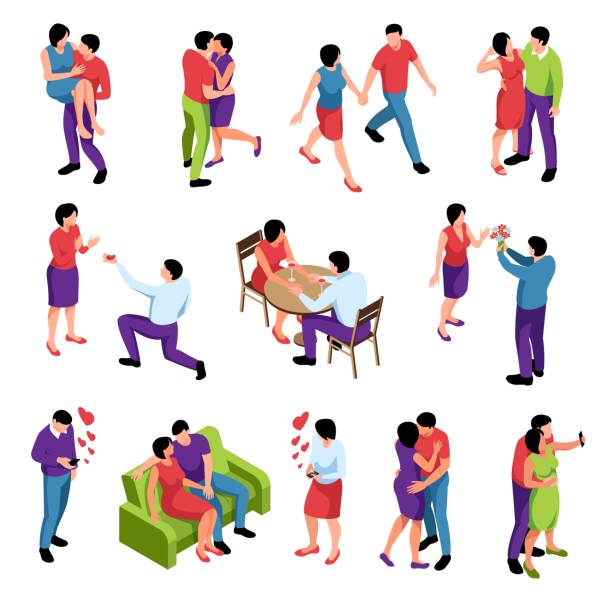 130 Couple On Phones On Couch Stock Illustrations Royalty Free Vector