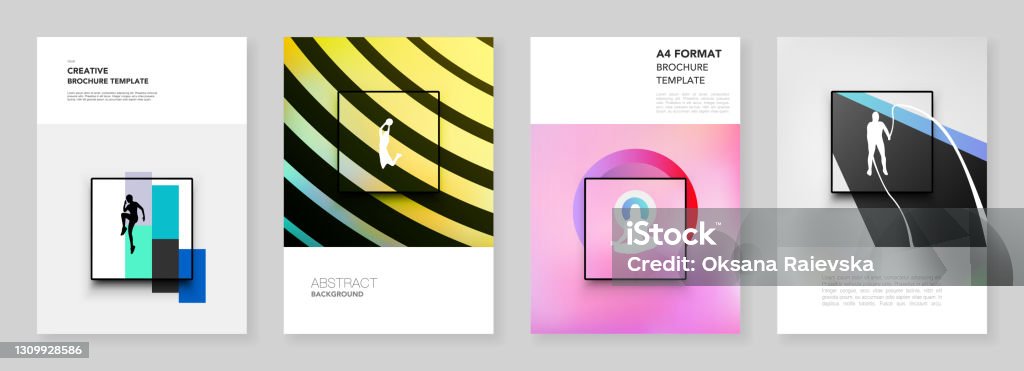 Layout Di Brochure A4 Di Modelli Di Copertine Per Volantino Volantino