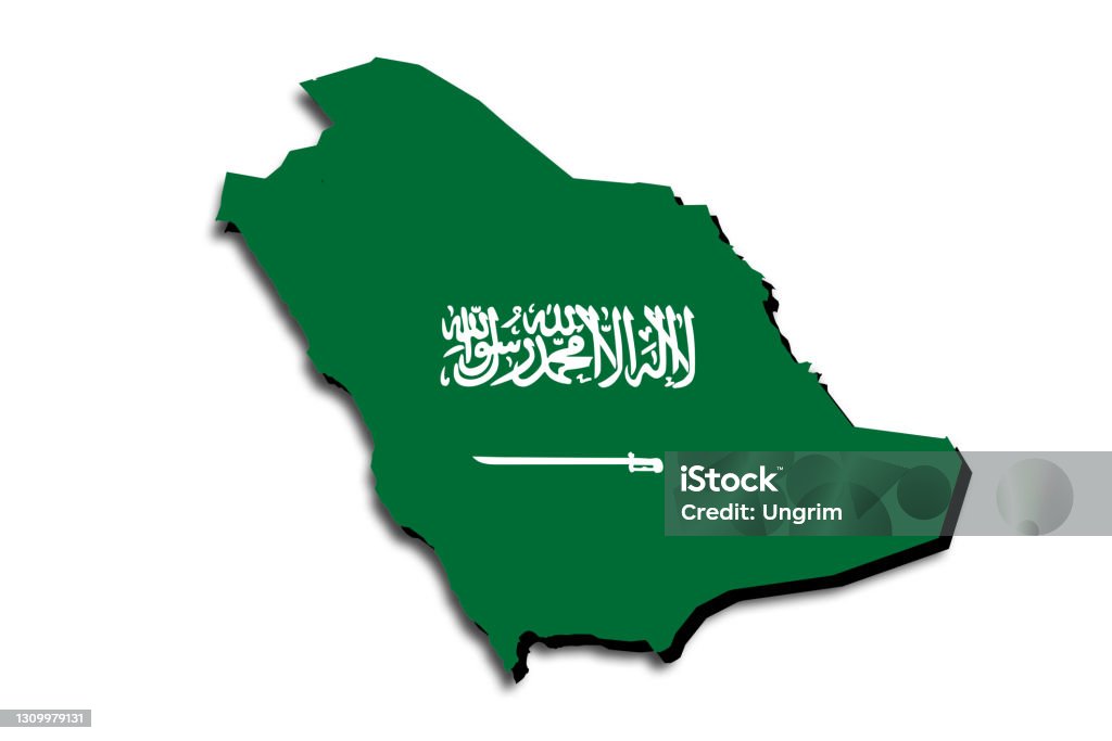 Peta Garis Besar Arab Saudi Dengan Bendera Nasional Ilustrasi Stok ... Peta Garis Besar Arab Saudi Dengan Bendera Nasional Ilustrasi Stok ...