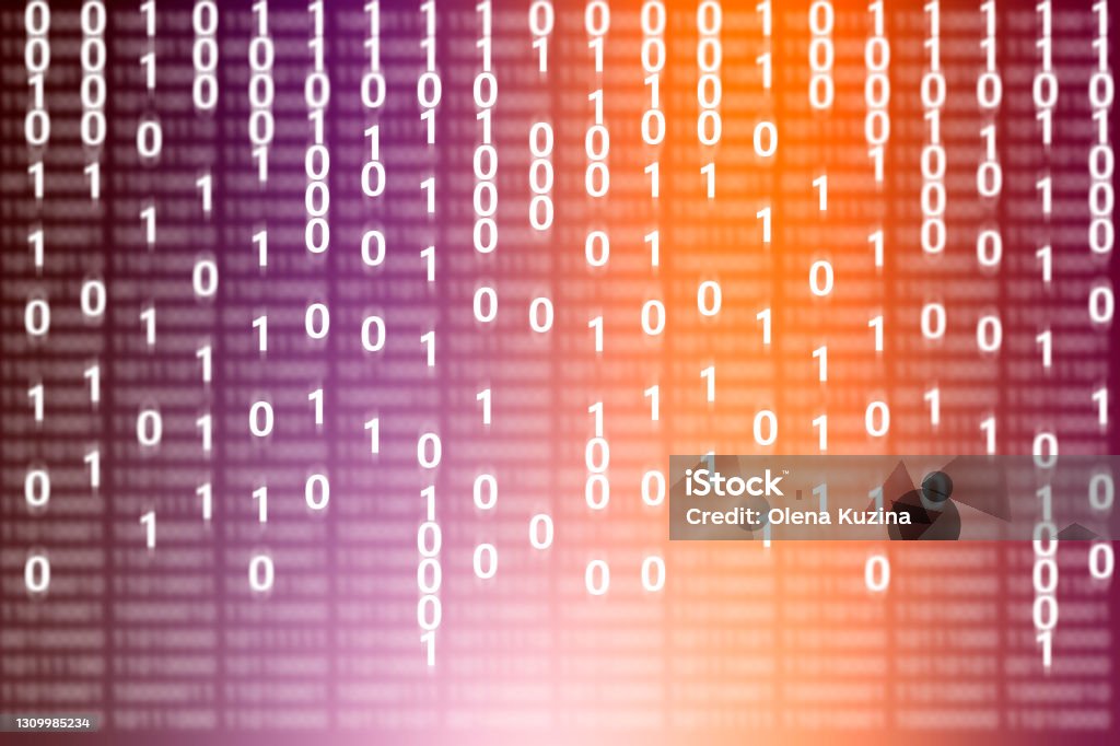Abstract Technology Binary Code Backgrounddigital Binary Data And Secure Data Concept Stock