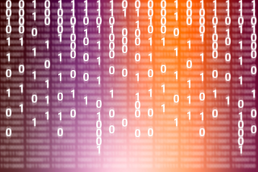 Abstract Technology Binary Code Backgrounddigital Binary Data And Secure Data Concept Stock