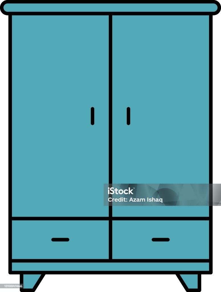 Konsep Garis Warna Vektor Desain Ikon Simbol Desain Interior Tanda Dekorasi Home Office