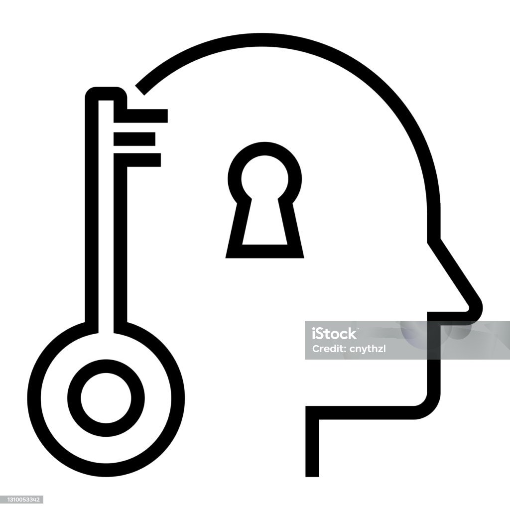 Graphisme Ouvert De Ligne Desprit Illustration Vectorielle De Symbole