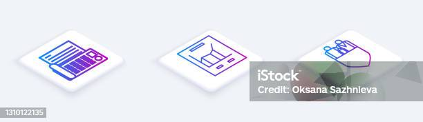 Atur Mesin Faks Garis Isometrik Dokumen Dengan Grafik Grafik Dan