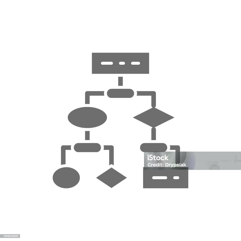Algorithm Coding Block Schemes Api Software Grey Icon Stock Illustration Download Image Now