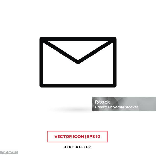 Vecteur Dicône Denveloppe Signe De Courrier Vecteurs Libres De Droits