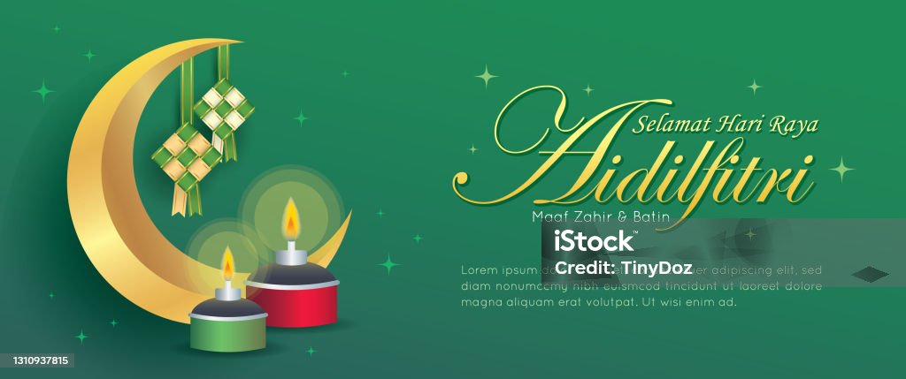 Spanduk Hari Raya Aidilfitri Eid Mubarak Bulan Sabit Emas 3d Jarum ... Spanduk Hari Raya Aidilfitri Eid Mubarak Bulan Sabit Emas 3d Jarum ...