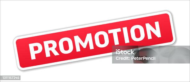 Promotion Timbre Bannière Étiquette Modèle De Bouton Illustration