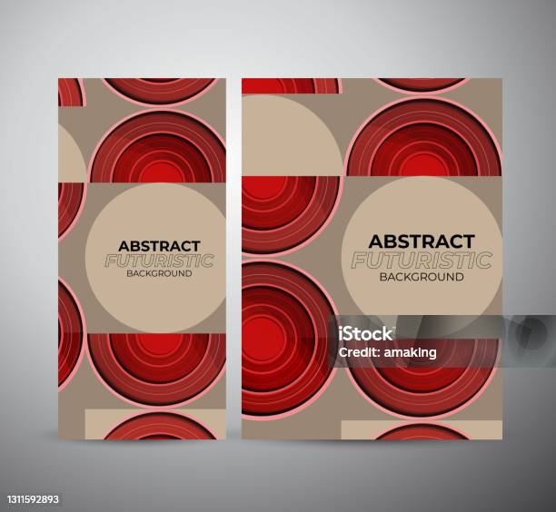Spanduk Pola Strip Geometris Abstrak Dan Latar Belakang Sampul Kartu