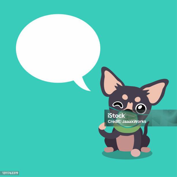 Cartoon Character Chihuahua Dog Wearing Protective Face Mask With ... Cartoon Character Chihuahua Dog Wearing Protective Face Mask With ...