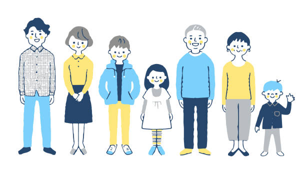 Keluarga Dengan Tiga Anak Ilustrasi, Grafik Vektor & Clip Art Bebas ... Keluarga Dengan Tiga Anak Ilustrasi, Grafik Vektor & Clip Art Bebas ...