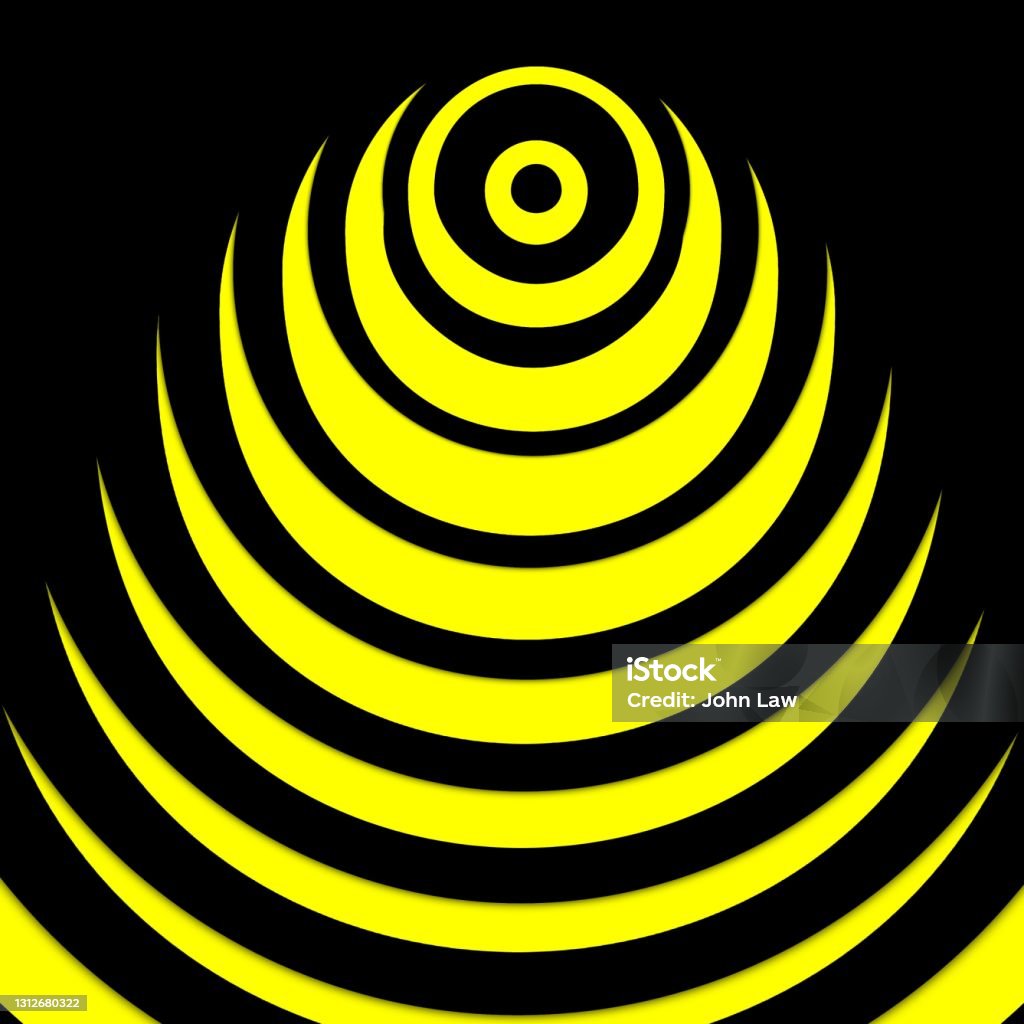 Mengulangi Desain 3d Lingkaran Konsentris Emas Kuning Berwarna Cerah ... Mengulangi Desain 3d Lingkaran Konsentris Emas Kuning Berwarna Cerah ...