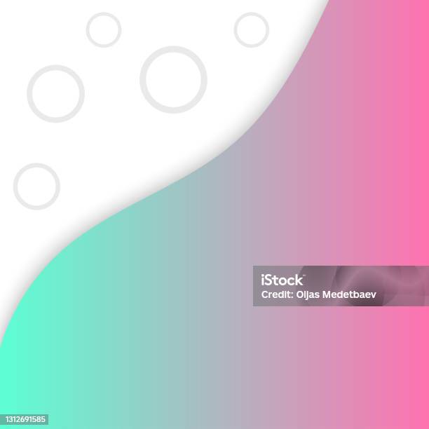 Desain Spanduk Abstrak Kreatif Dalam Warna Gradien Modern Yang Indah