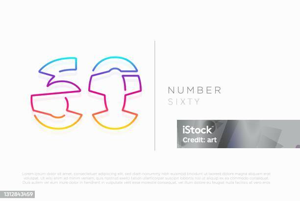 Nummer 60 Sechzig Logosymboldesign Vektorvorlage Stock Vektor Art und ... Nummer 60 Sechzig Logosymboldesign Vektorvorlage Stock Vektor Art und ...