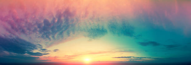 Free Stock Photo of Vibrant sunset with layers of colors in sky ...