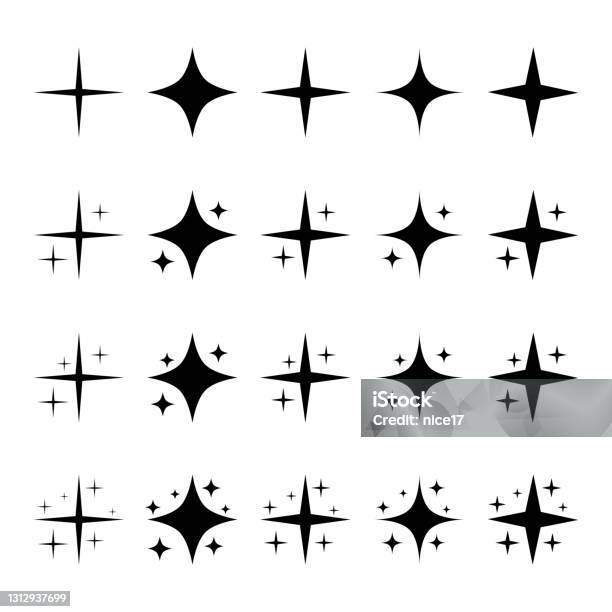 Funkelt Symbole Symbol Satz Vektor Sterne Funkeln Symbol Helles ... Funkelt Symbole Symbol Satz Vektor Sterne Funkeln Symbol Helles ...