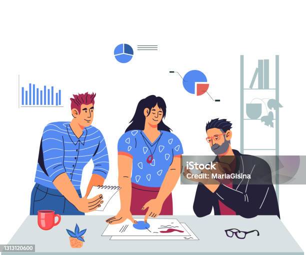 Kolaborasi Tim Bisnis Brainstorming Dan Kerja Tim Ilustrasi Vektor ... Kolaborasi Tim Bisnis Brainstorming Dan Kerja Tim Ilustrasi Vektor ...