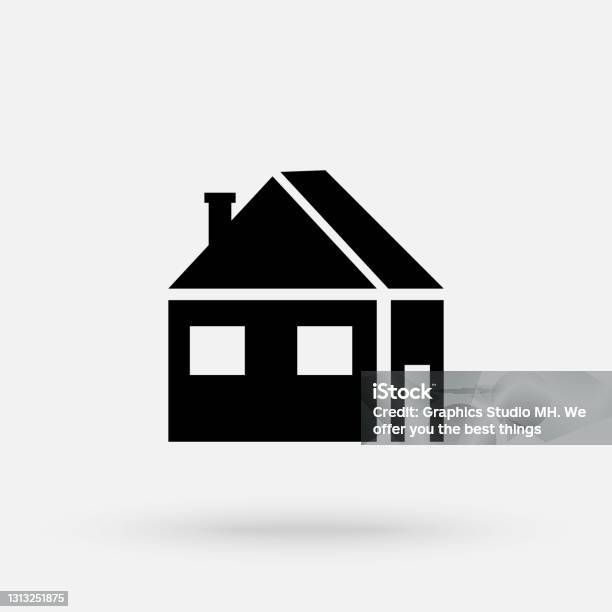 Maisonnette Vecteur Dicône Symbole Plat Simple Illustration Simple De