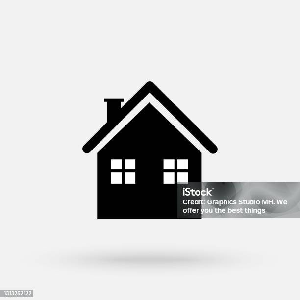 Maisonnette Vecteur Dicône Symbole Plat Simple Illustration Simple De