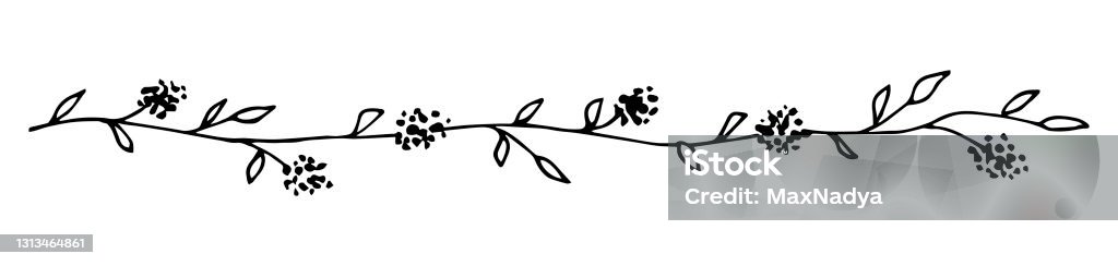 Dessin Vectoriel Simple Dessiné À La Main Dans Le Contour Noir