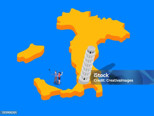 Ilustración de Vector Isométrico 3d Hito De La Torre Pisa y más ... Ilustración de Vector Isométrico 3d Hito De La Torre Pisa y más ...