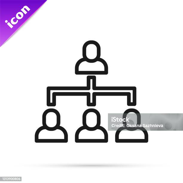 Graphisme Organogramme De Carte Dorganogramme De Hiérarchie De Ligne
