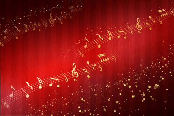 Free Stock Photo of Red Music Background Means Musical Playing And ...