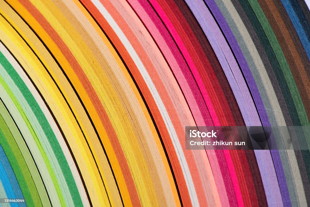Warna Pelangi Komposisi Kertas Spanduk Spektrum Warna Latar Belakang