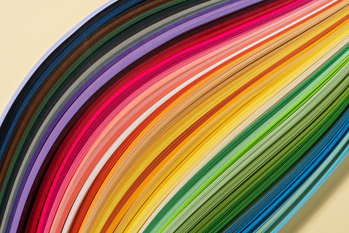 Warna Pelangi Komposisi Kertas Spanduk Spektrum Warna Latar Belakang