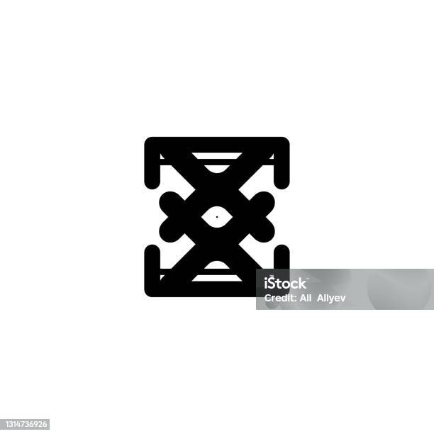 Icône Plate De Tramploine Symbole Simple De Fond Olympique Daffiche De
