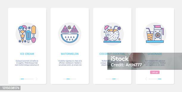 Makanan Manis Musim Panas Dan Minuman Garis Segar Ui Ux Orientasi Set ... Makanan Manis Musim Panas Dan Minuman Garis Segar Ui Ux Orientasi Set ...
