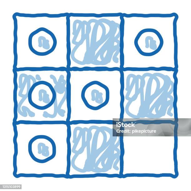 Illustration Dessinée À La Main Dicône De Doodle Dillustration Doodle