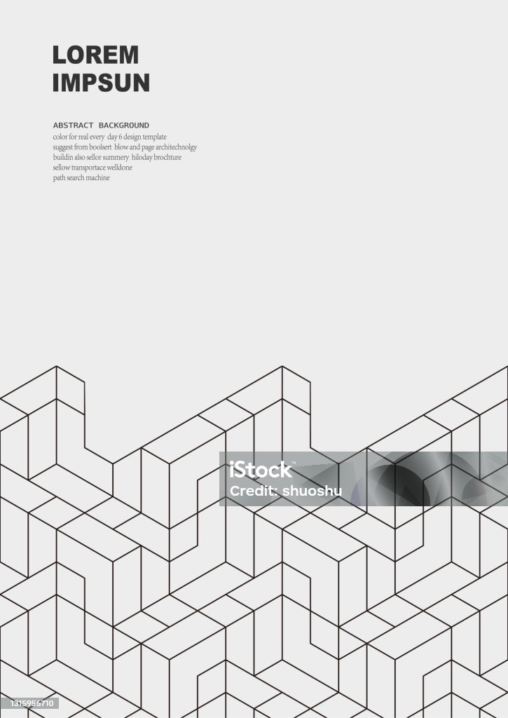 Abstract Black And White Geometric Line Structure Pattern Background