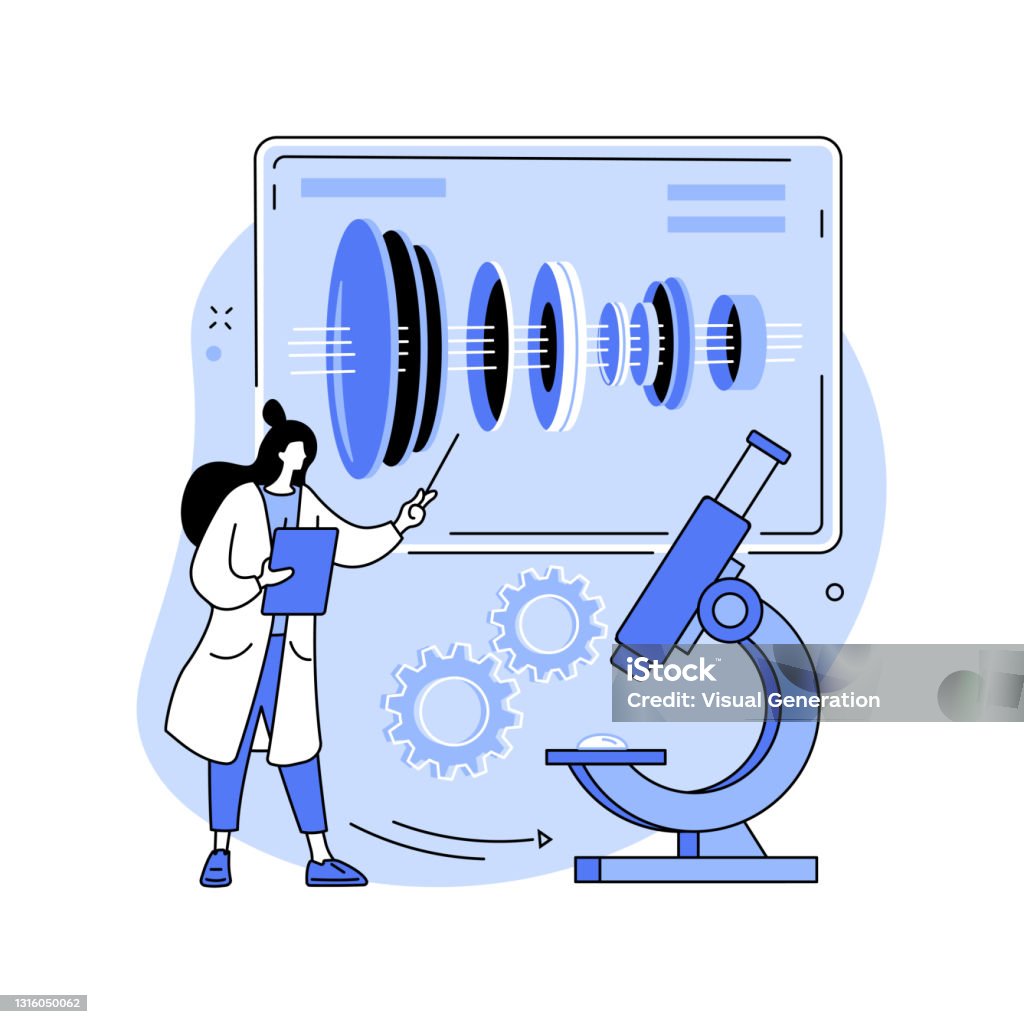 Ilustrasi Vektor Konsep Abstrak Teknologi Optik Ilustrasi Stok Unduh