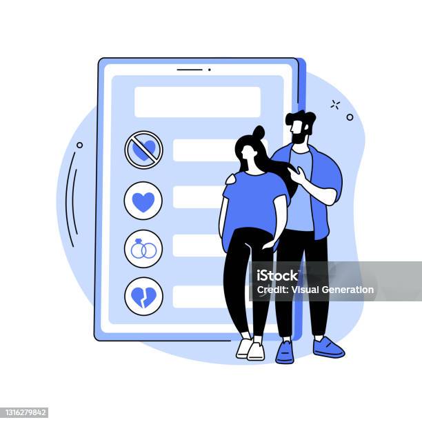 Status Hubungan Ilustrasi Vektor Konsep Abstrak Ilustrasi Stok Unduh