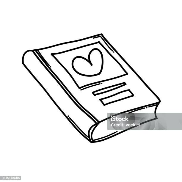 Réservez Licône Vectorielle Doodle Dessin Dillustration Dillustration