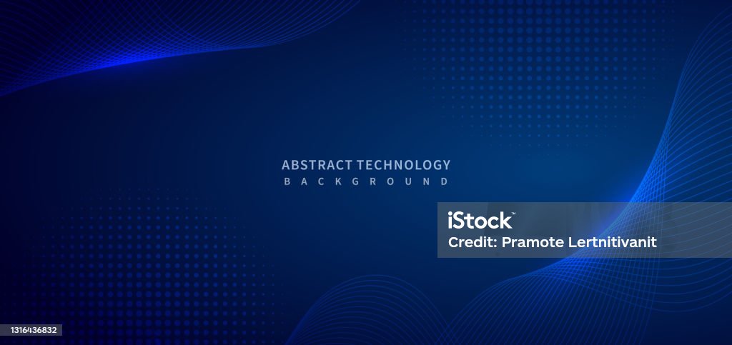 Teknologi Abstrak Pencahayaan Digital Futuristik Bercahaya Garis Cahaya
