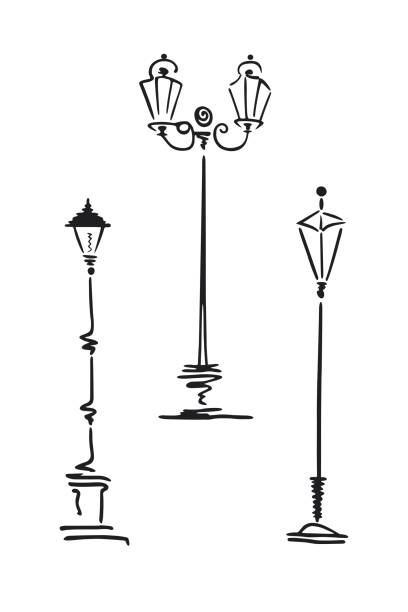 3 400 Dessin Lampadaire Stock Illustrations Graphiques Vectoriels