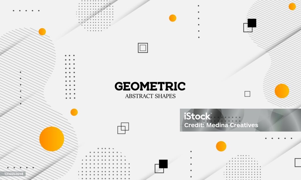 Latar Belakang Bentuk Geometris Abstrak Modern Ilustrasi Stok Unduh