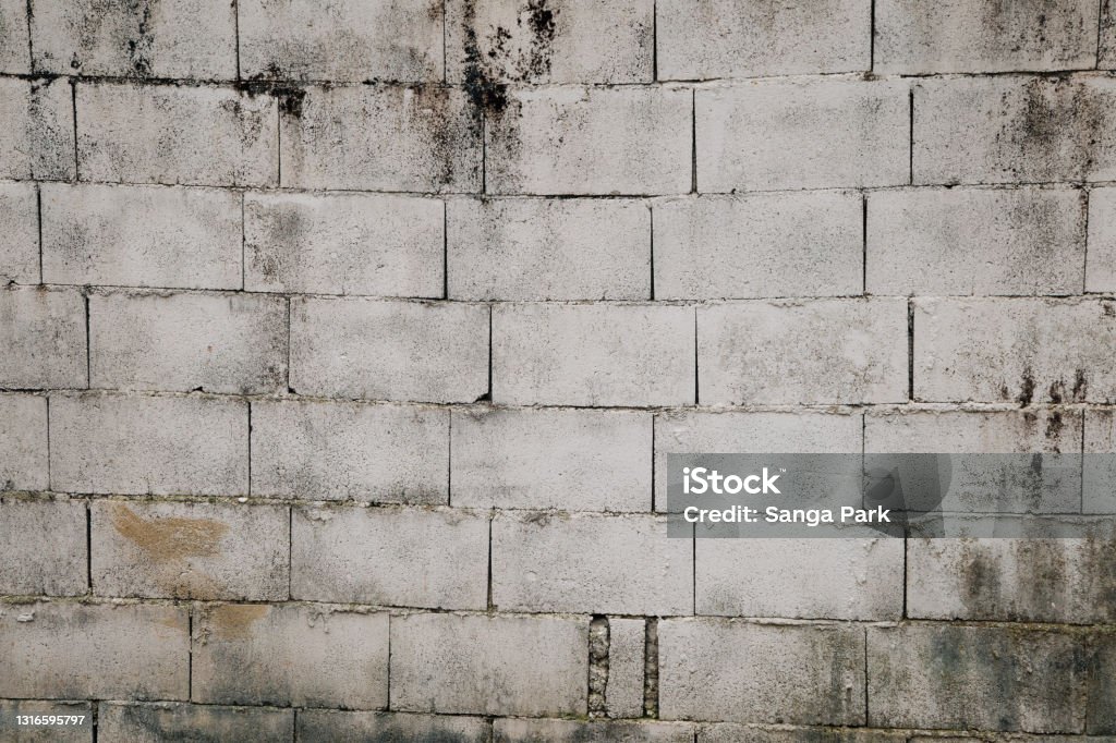 Latar Belakang Tekstur Dinding Bata Abuabu Foto Stok Unduh Gambar
