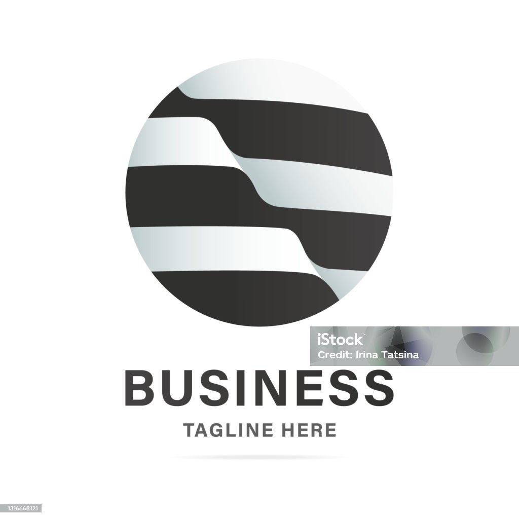 Abstract Business Circle Logo Company With Wavy Lines Backgrounddesign ... Abstract Business Circle Logo Company With Wavy Lines Backgrounddesign ...