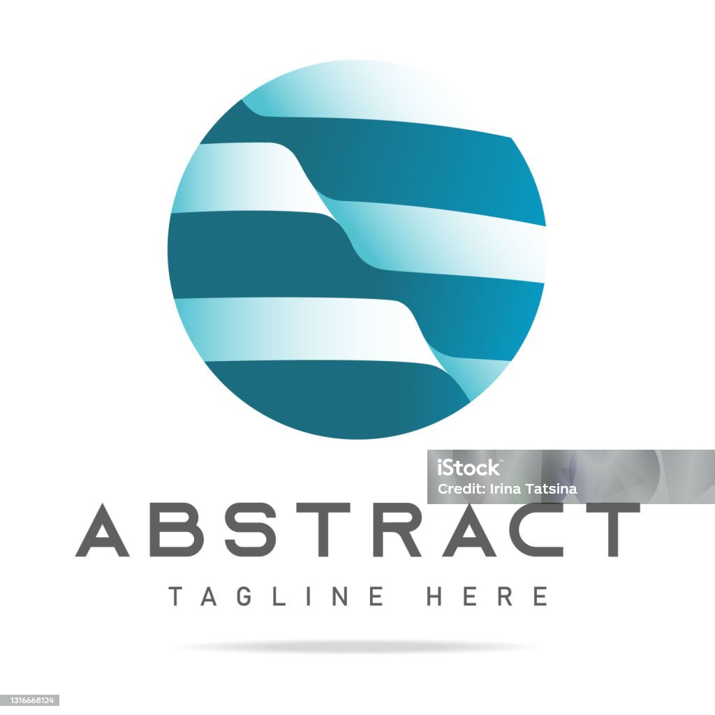 Abstract Business Circle Logo Company With Wavy Lines Backgrounddesign ... Abstract Business Circle Logo Company With Wavy Lines Backgrounddesign ...