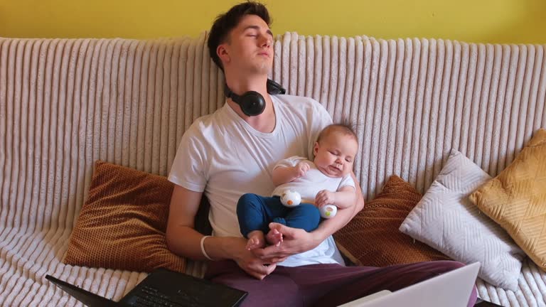 550 Dad Asleep On Couch Stock Videos And Royalty Free Footage Istock